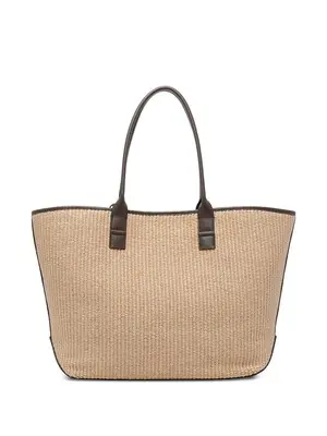 Hogan Medium Raffia Tote - Beige