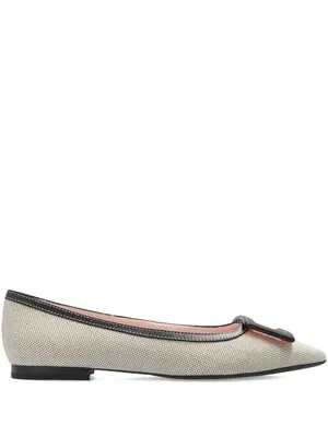 ROGER VIVIER Gommettine Leather Ballet Flats