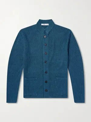 Inis Meain Ribbed Cardigans For Men