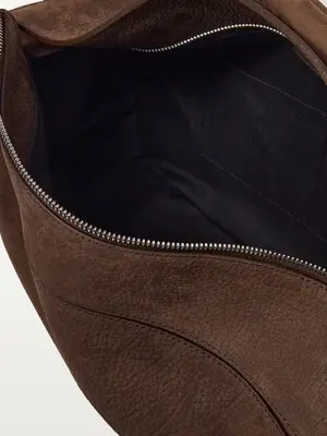 Loewe Puzzle Edge Large Logo-debossed Nubuck Messenger Bag - Brown