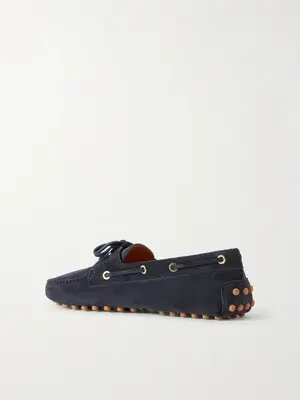 TOD'S Gommino Suede Boat Shoes - Blue
