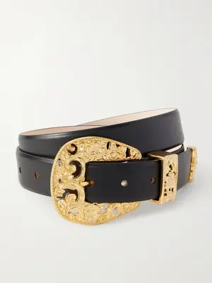 DEHANCHE Leather Waist Belt - Black
