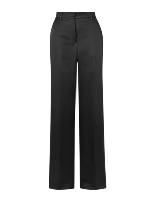 Dries Van Noten Washed Cotton-blend Satin Slim-leg Pants