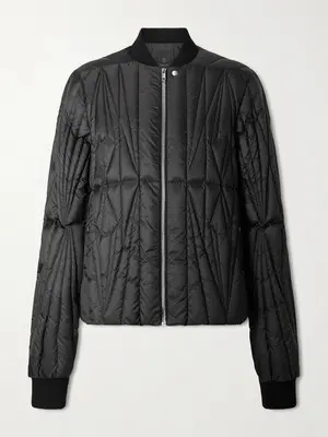 Rick Owens Moncler Logo-appliquéd Quilted Shell Down Jacket