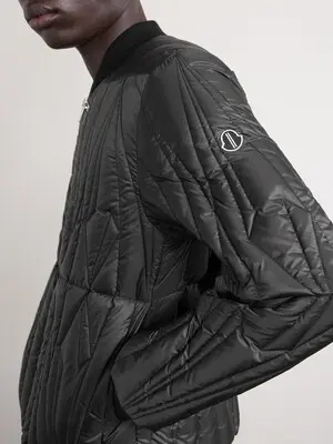 Rick Owens Moncler Logo-appliquéd Quilted Shell Down Jacket