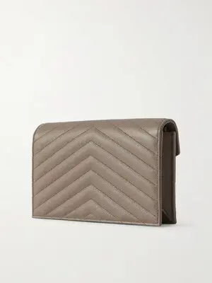 Saint Laurent Cassandre Matelassé Textured-leather Shoulder Bag