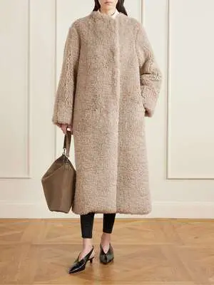 Maria Mcmanus Wrap Fleece Coat - Beige