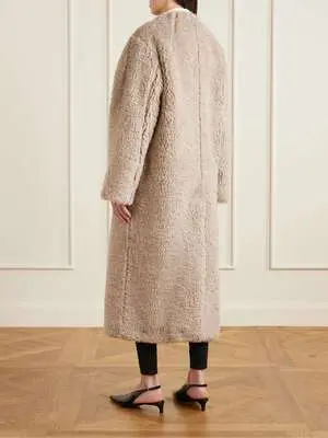 Maria Mcmanus Wrap Fleece Coat - Beige