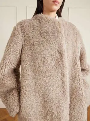 Maria Mcmanus Wrap Fleece Coat - Beige
