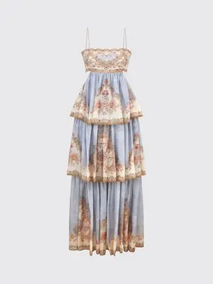 Zimmermann Tiered Maxi Dress With Floral Print