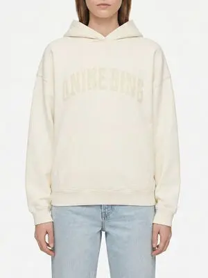 ANINE BING Logo Hoodie - Cream