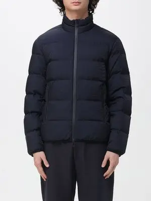 Emporio Armani Quilted Zip-up Jacket - Blue
