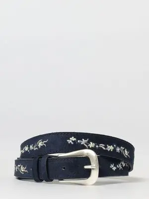 ORTIGNI Leather Belt - Blue