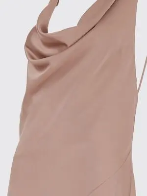Andamane Cowl Neck Slip Maxi Dress - Pink