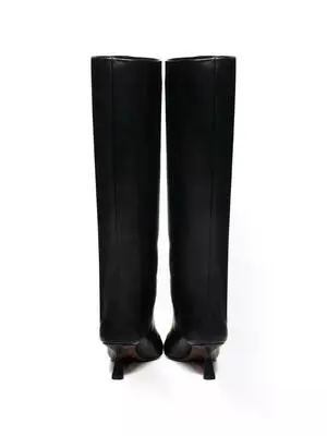 GIULIANO GALIANO Pointed-toe Stiletto Boots - Black