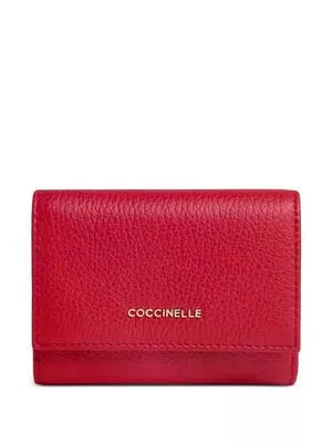 COCCINELLE Logo-appliqué Leather Wallet - Red