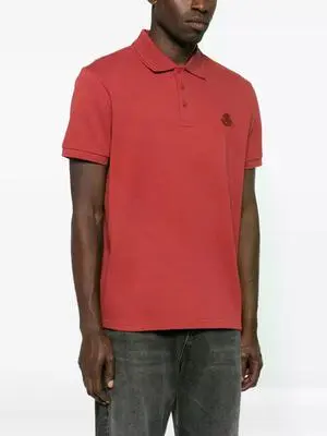Moncler Logo-appliqué Polo Shirt - Red