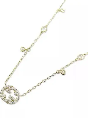 Gucci 2010s Interlocking Gg Diamond Necklace