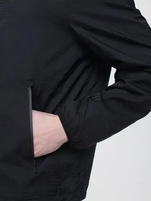 Emporio Armani Zip-up Hooded Jacket - Black