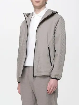 Emporio Armani Zip-up Hooded Jacket - Grey