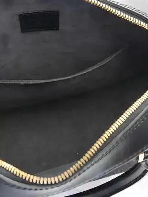 LOUIS VUITTON 1998 Sablon Leather Tote Bag - Black