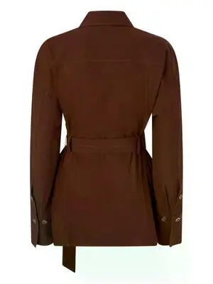 Pinko Belted Collared Top