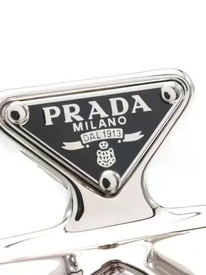 Prada Triangle Logo Hair Clip