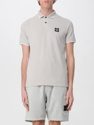Stone Island Polo Shirt Men Grey