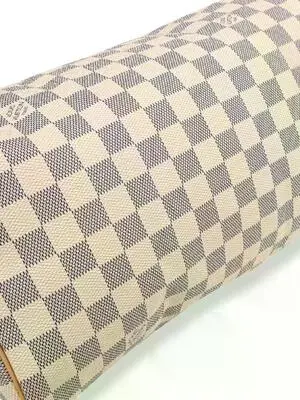 LOUIS VUITTON 2008 Speedy 30 Check-pattern Tote Bag