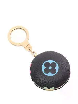 LOUIS VUITTON Astropil Monogram Round Key Ring Bag Charm - Black