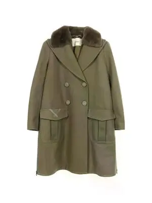 Fendi 2010s Contrast-stitching Coat