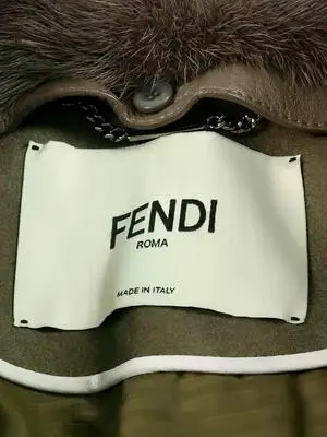Fendi 2010s Contrast-stitching Coat