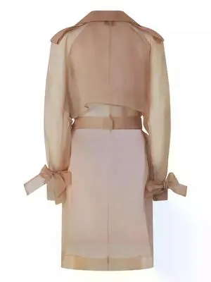 Pinko Belted Silk Coat