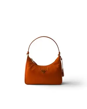 Prada Re-edition 2005 Re-nylon And Saffiano Mini Bag - Orange