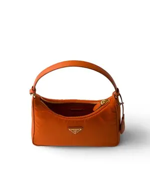 Prada Re-edition 2005 Re-nylon And Saffiano Mini Bag - Orange