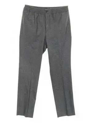 Hermès 2010s Button Pressed Crease Trousers