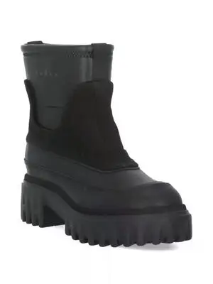 Hogan Embossed Logo Raised Sole Boots