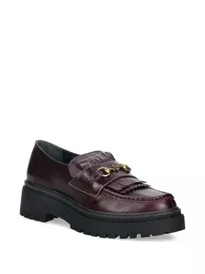 NOKWOL Fringed Lug Sole Loafers