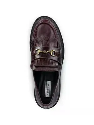 NOKWOL Fringed Lug Sole Loafers