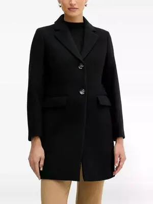 Sisley Buttoned Single-breasted Coat With Pockets