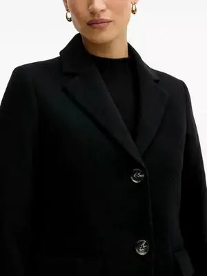 Sisley Buttoned Single-breasted Coat With Pockets