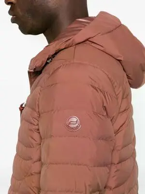 Moncler Chitu Quilted Hooded Jacket - Brown