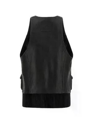 Attico Hammered Leather Gilet