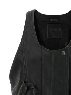 Attico Hammered Leather Gilet