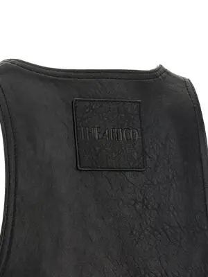 Attico Hammered Leather Gilet
