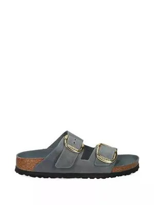 BIRKENSTOCK Arizona Sandals With Gold-tone Hardware - Grey