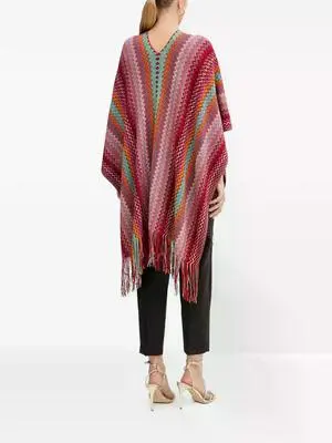 Missoni Chevron Fringed Poncho