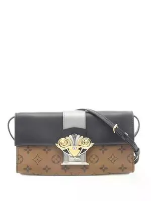 LOUIS VUITTON 2017 Column Reverse Monogram Pochette Bag