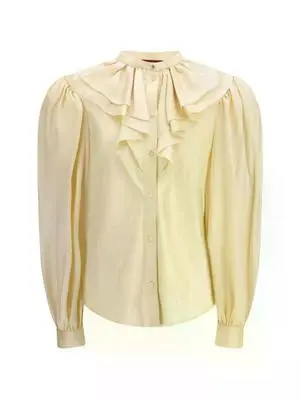 Gucci Ruffled Silk Twill Shirt