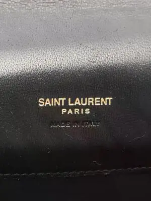 Saint Laurent Gaby Chain Leather Shoulder Bag - Black